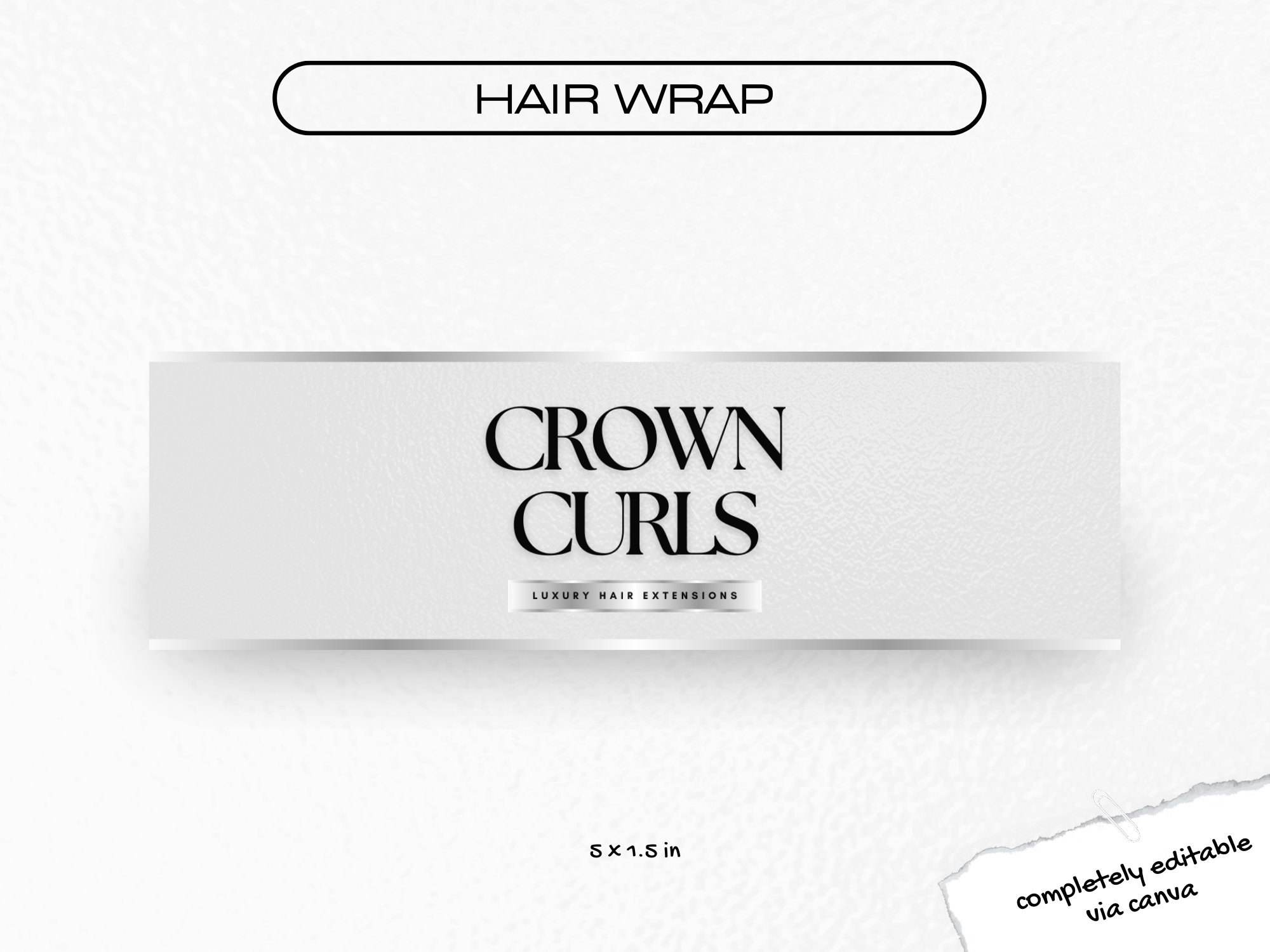 Hair Extension Tags and Wraps Templates Hair Business Branding Canva ...