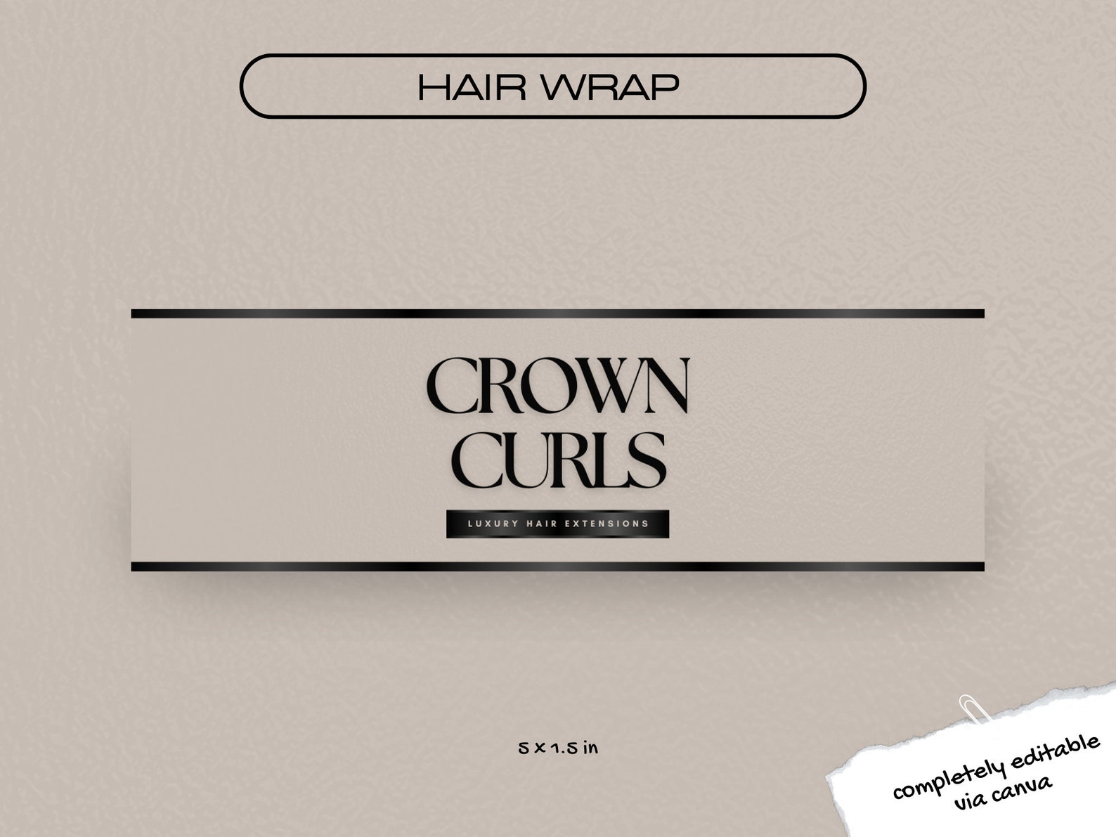 Hair Extension Tags and Wraps Templates Hair Business Branding Canva ...