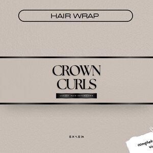 Hair Extension Tags and Wraps Templates Hair Business Branding Canva ...