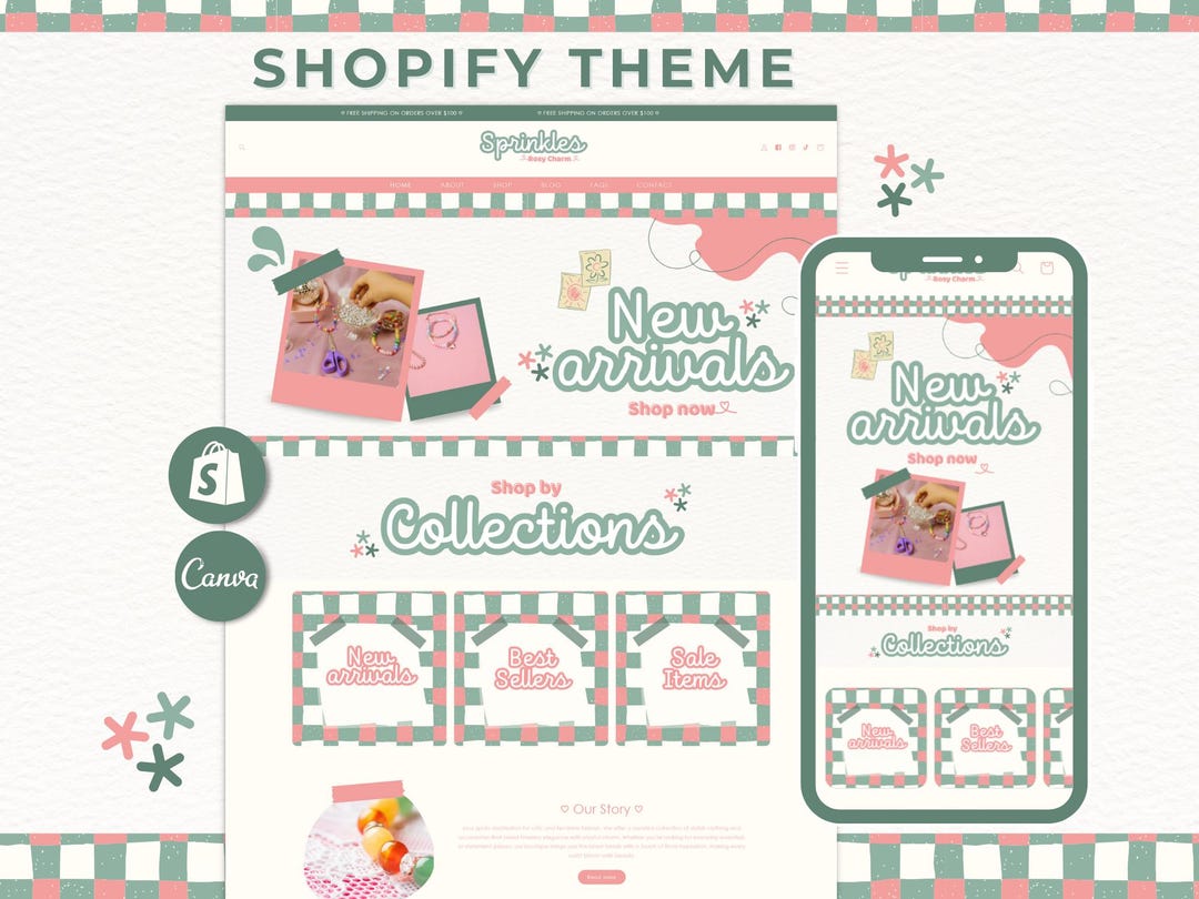 Pastel Shopify Theme | Playful Website Template | Shopify 2.0 | Shopify ...