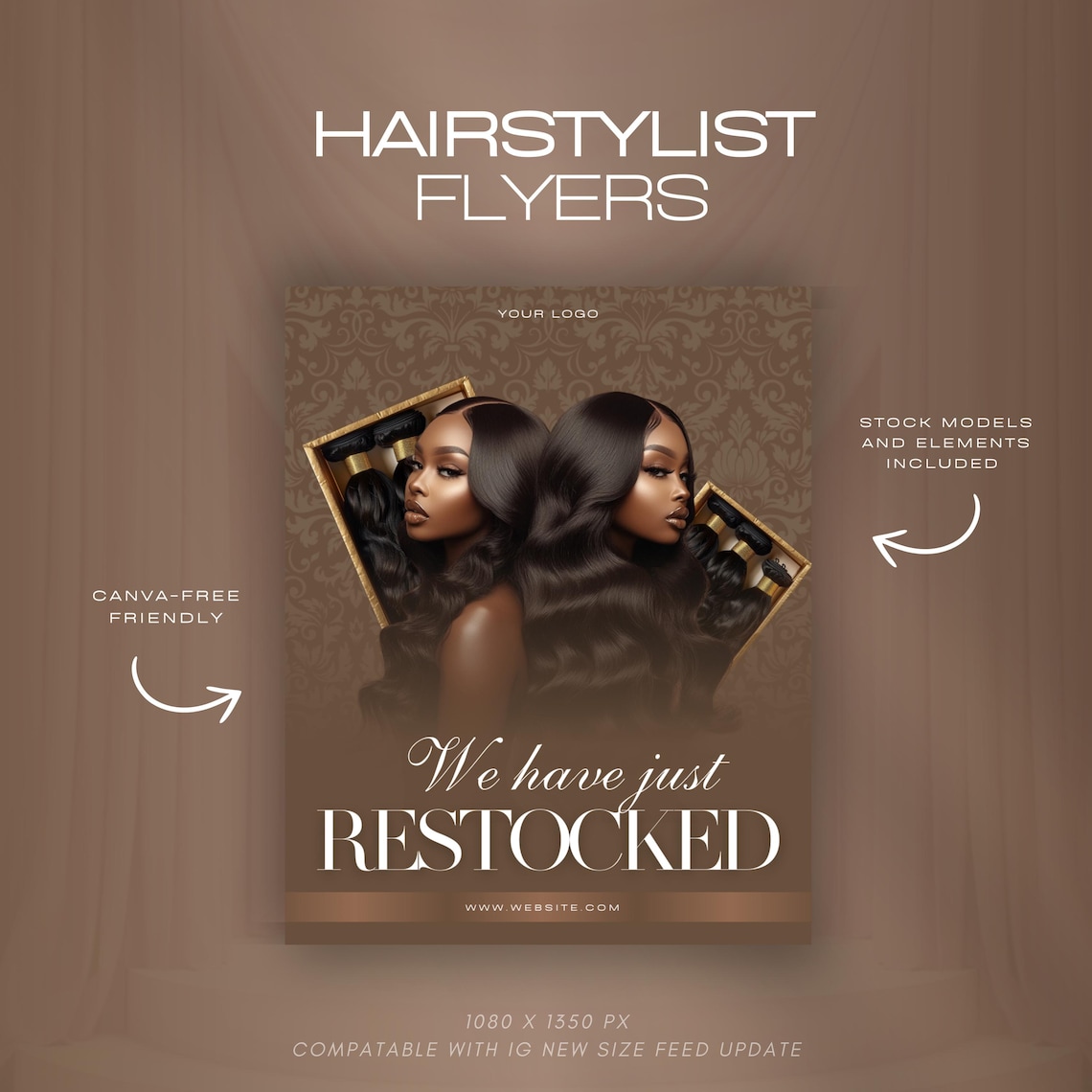 30 Hair Extensions Flyer Templates | Instagram Post Bundle for Hair ...