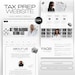 Tax Prep Website Template, Canva Template, Tax Preparation, Web ...