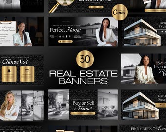 Real Estate Banners, 30 Property Listing Templates, Realtor Marketing ...