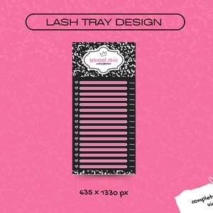 Lash Tray | Lash Tech Template | Lash Tray Template | Lash Try Mockup ...