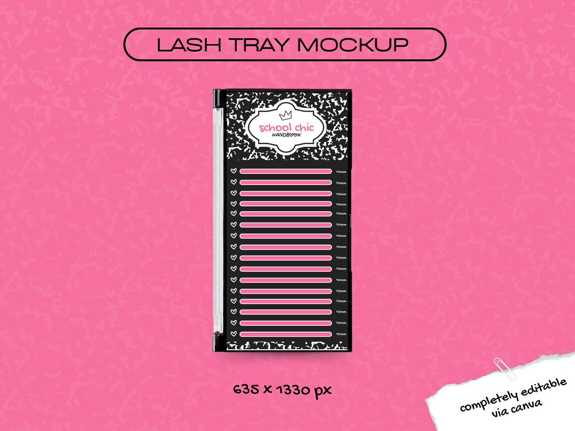 Lash Tray | Lash Tech Template | Lash Tray Template | Lash Try Mockup | Lash Extensions | Lash ...