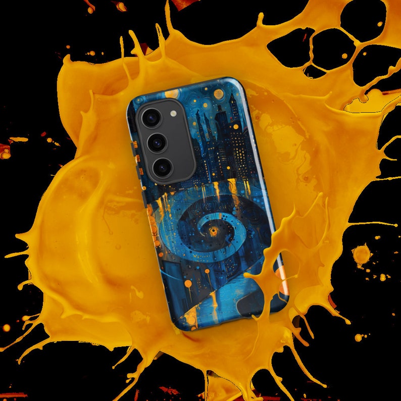 New York City Skyline Art Samsung Case NYC Street Phone Case Tough ...