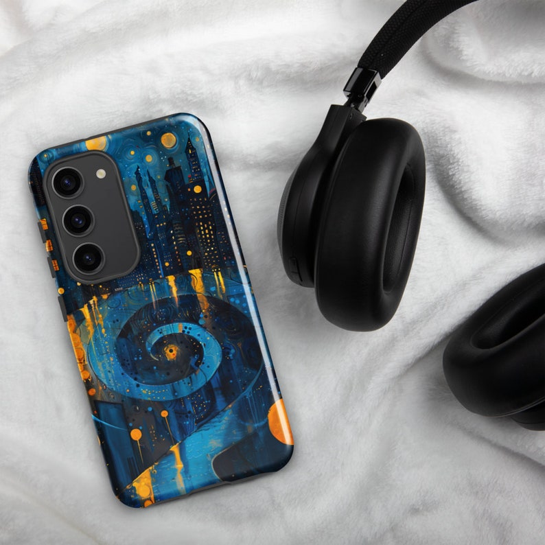 New York City Skyline Art Samsung Case NYC Street Phone Case Tough ...