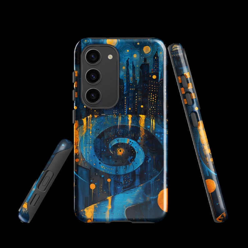 New York City Skyline Art Samsung Case NYC Street Phone Case Tough ...