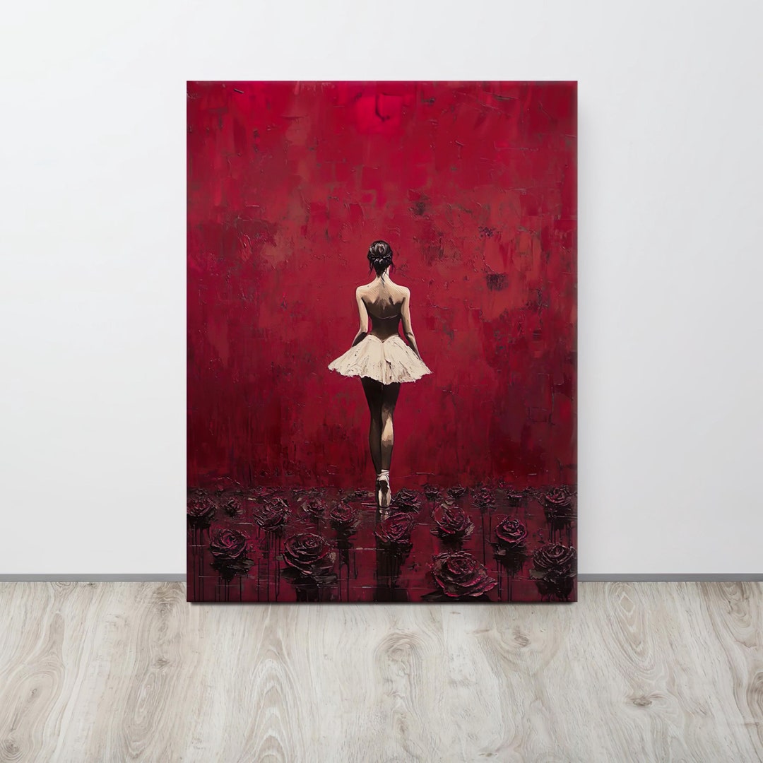 Ballerina Wall Art Canvas Ballet Wall Art Gift for Dancer Ballet Decor ...