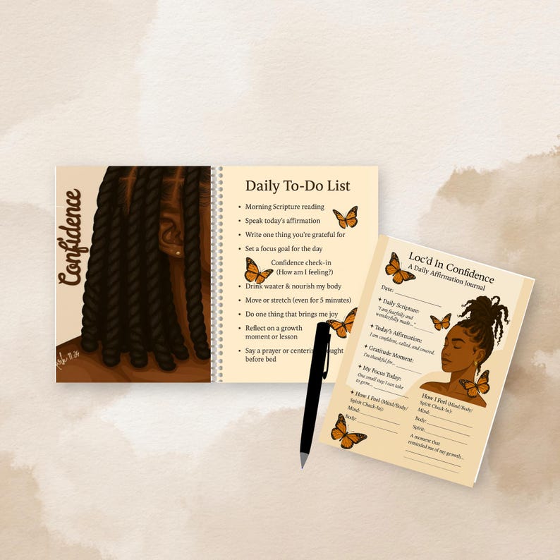 Loc'd in Confidence Empowerment Journal for Black Women | Loc ...
