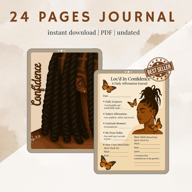 Loc'd in Confidence Empowerment Journal for Black Women | Loc ...