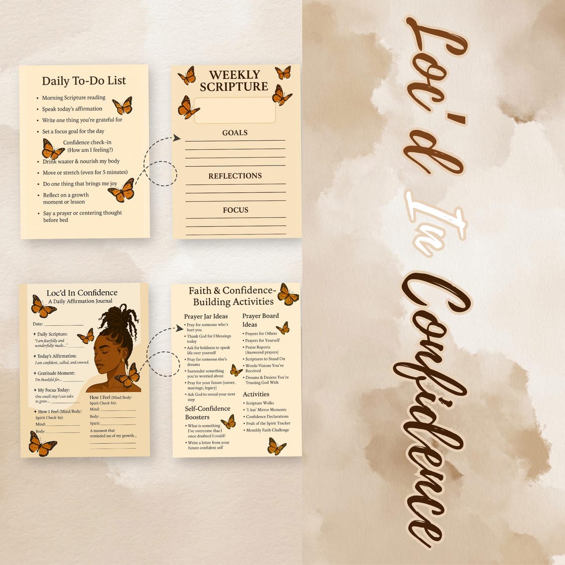 Loc'd in Confidence Empowerment Journal for Black Women | Loc ...