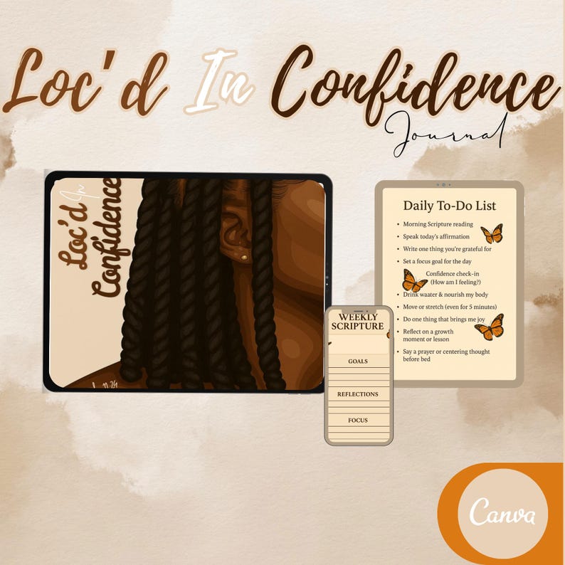 Loc'd in Confidence Empowerment Journal for Black Women | Loc ...