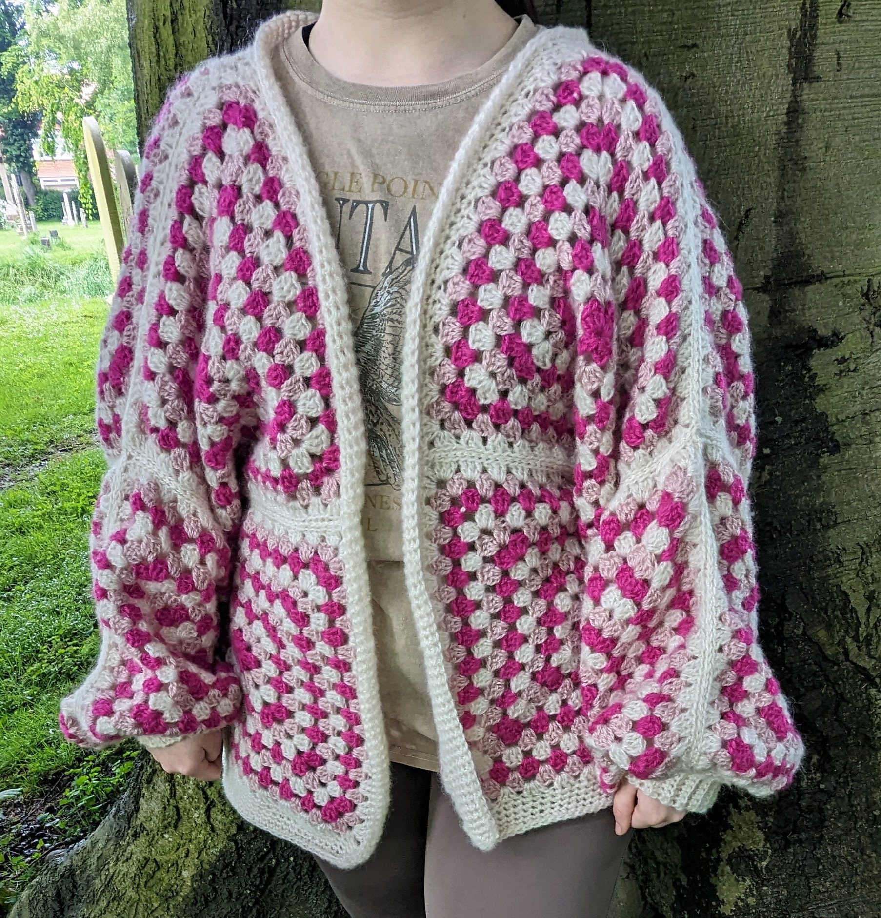 Oversized Granny Square Cardigan - Etsy