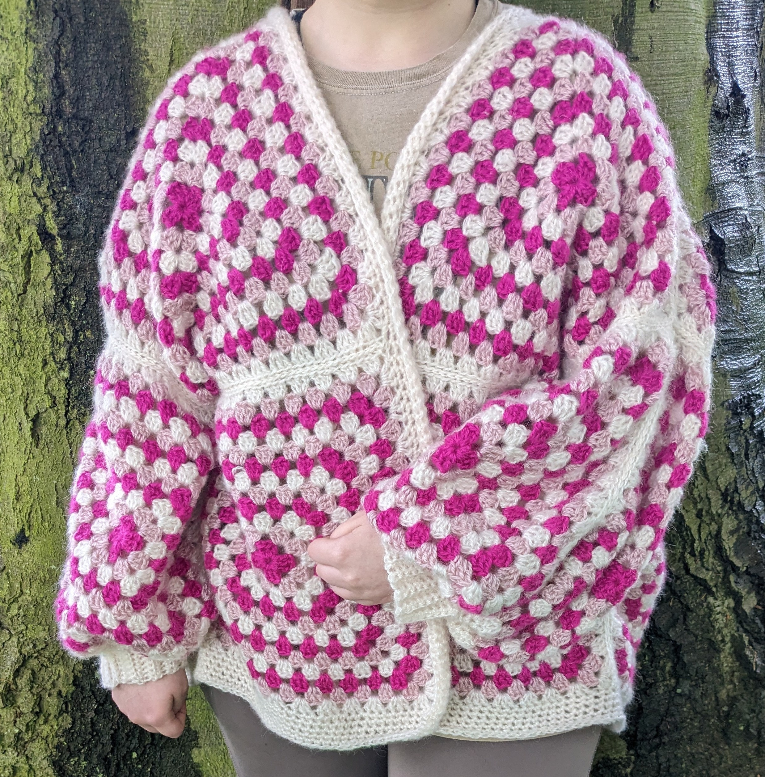 Oversized Granny Square Cardigan - Etsy