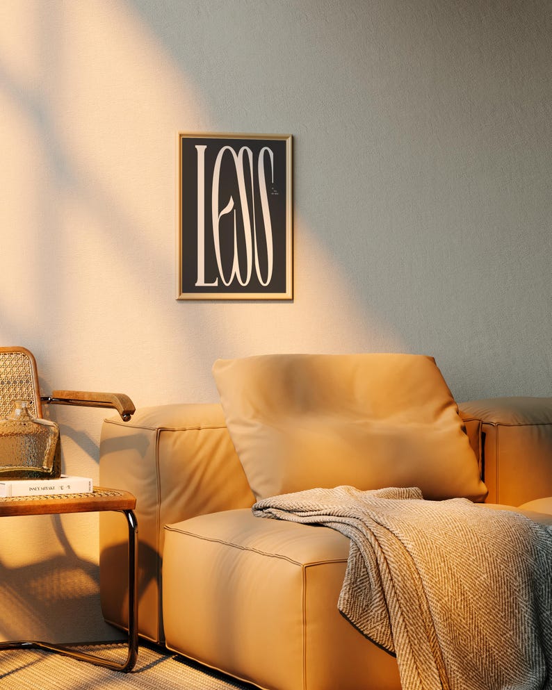 Less is All We Need / Aesthetic Modern Minimalist Japandi Neutral ...