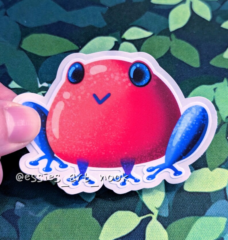 Jelly Gumdrop Dart Frog Sticker Set - Etsy