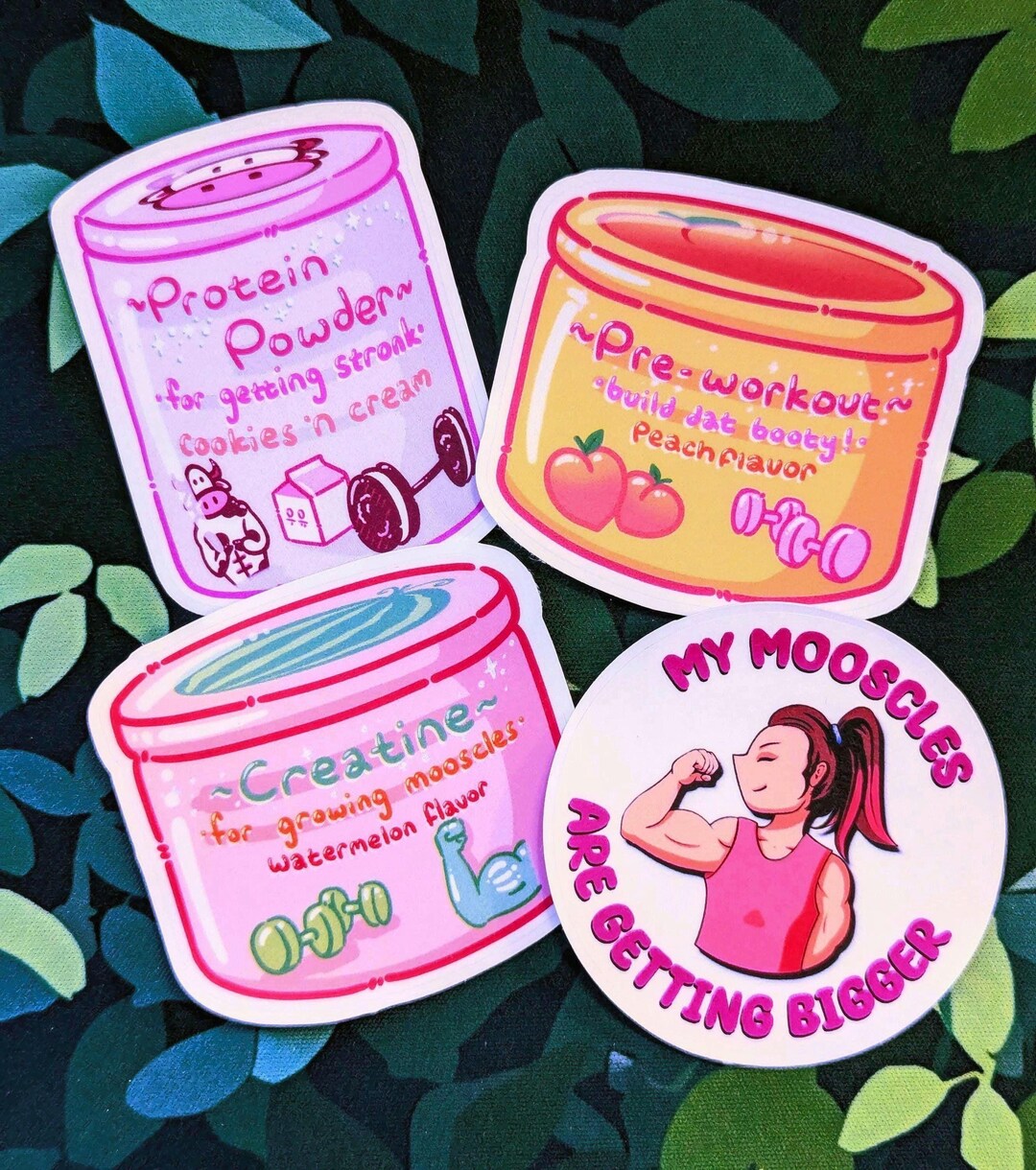 Kawaii Meme "gym Girl" Sticker Set - Etsy