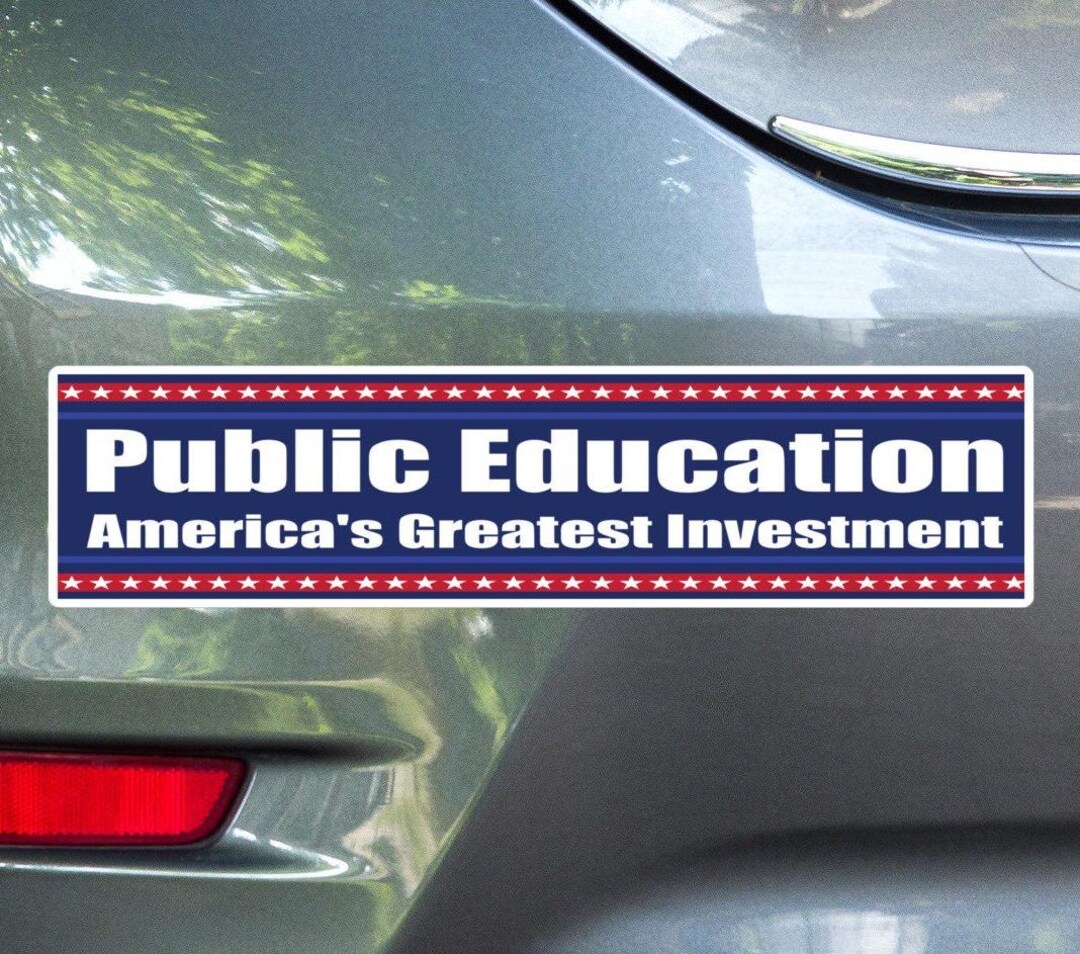 Public Education Bumper Sticker - Etsy