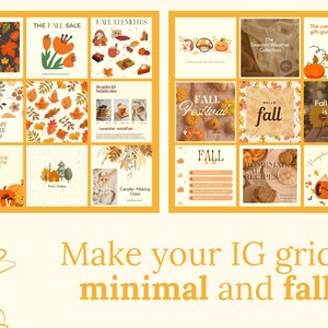 30 Fall Themed Templates Canva Templates Fall Instagram Post Templates ...