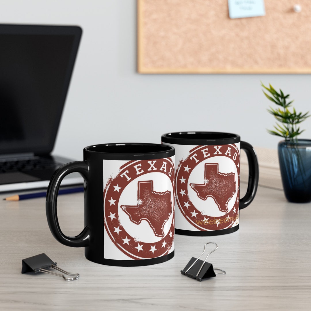 Texas Sports Wee Bee Muggin Black Coffee Mug 11oz, 15oz - Etsy