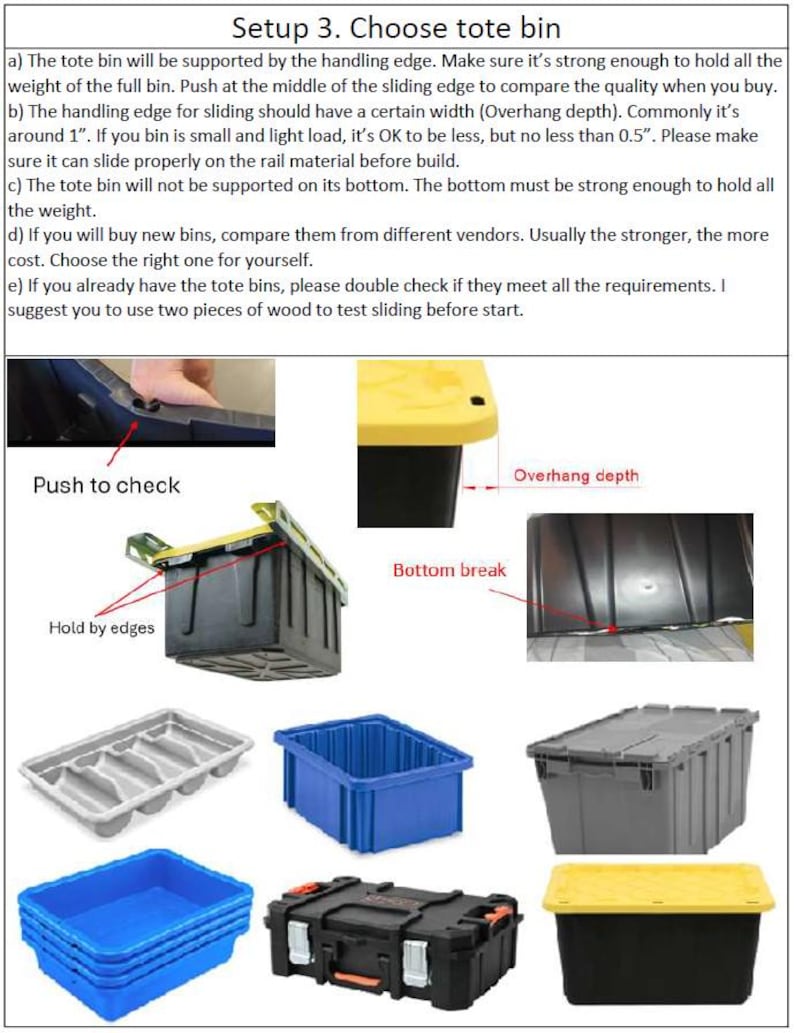 DIY Tote Rack Plans Flexible Sizes: Garage Storage Shelf, Basement ...