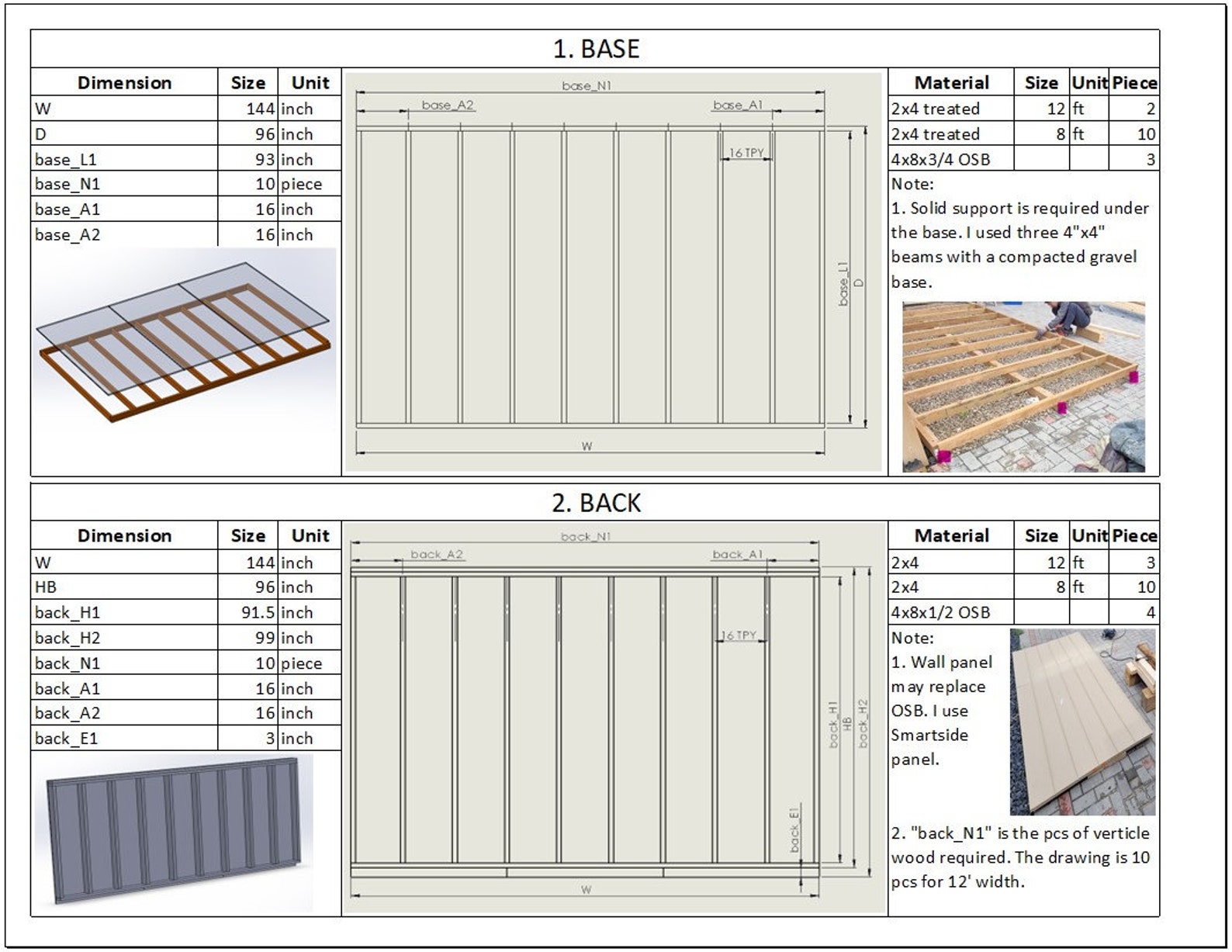 Lean-to Shed Plans. Flexible Size Slant Roof Shed Plan. DIY Woodworking ...