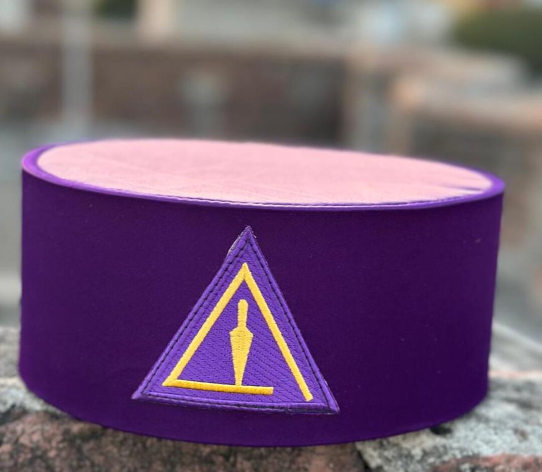 Masonic Royal & Select Masters Crown Cap: Purple Rayon, Embroidered ...