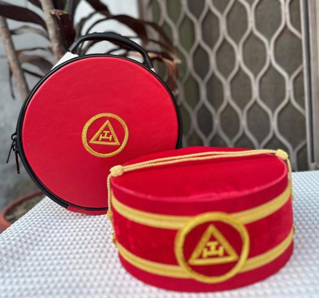 Masonic Regalia Royal Arch Triple Tau Red Crown & Case: Available in ...