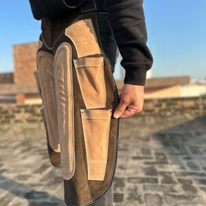 Handmade Full Grain Leather Farrier Chap With Tool Pockets - Etsy
