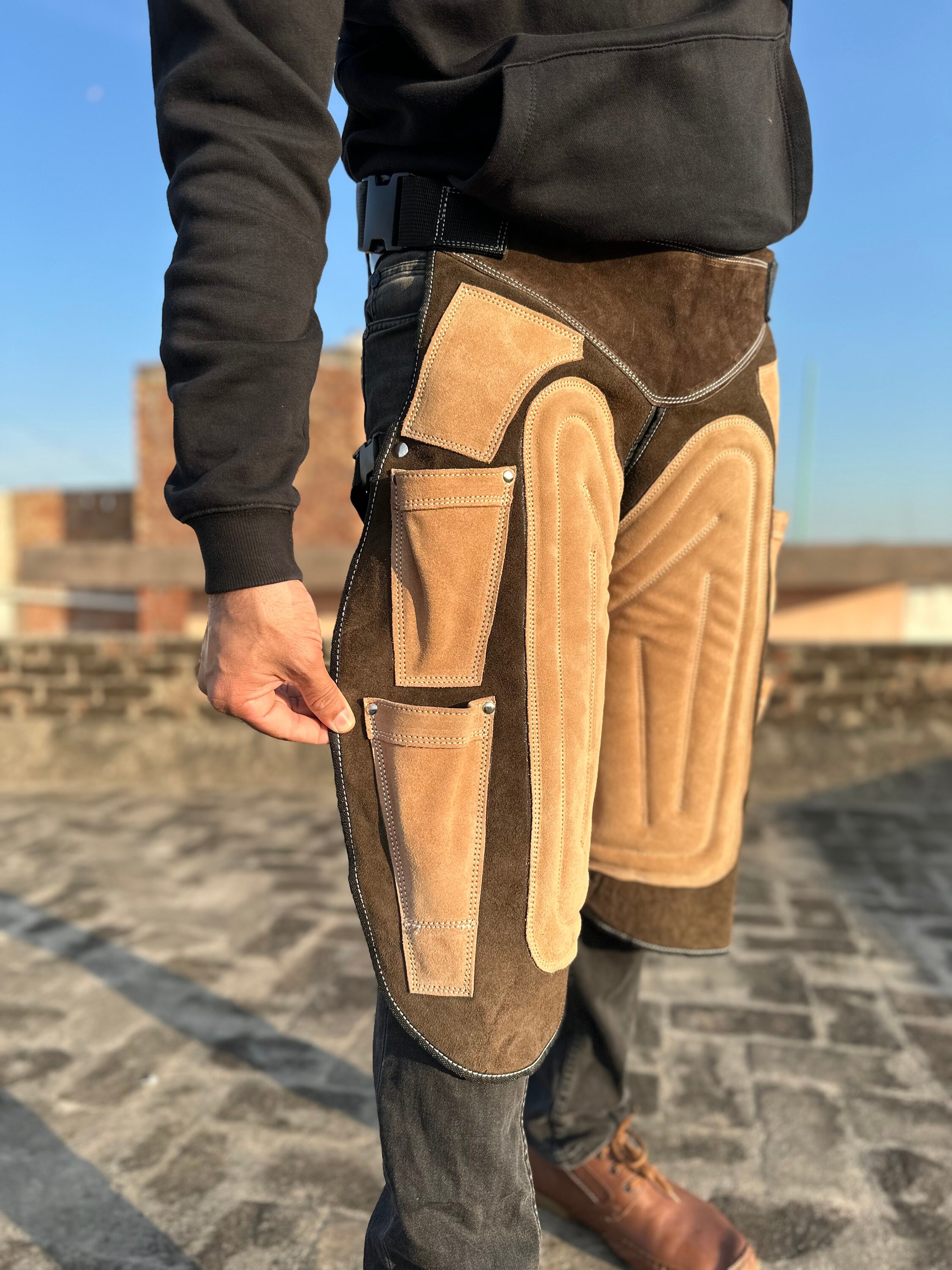 Handmade Full Grain Leather Farrier Chap With Tool Pockets - Etsy