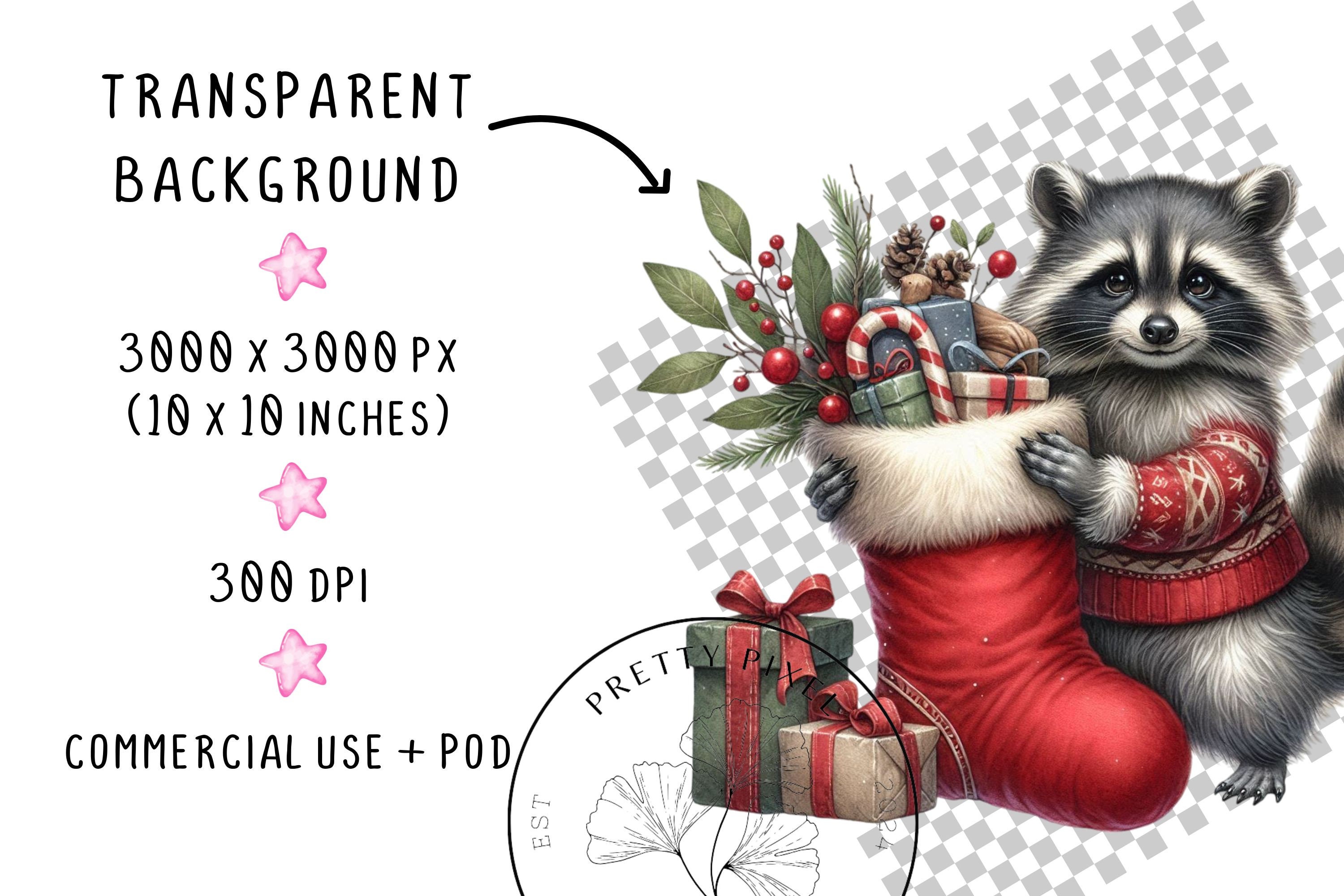 Christmas Animals Clipart - Cute Holiday Creatures PNG, Festive Animal ...