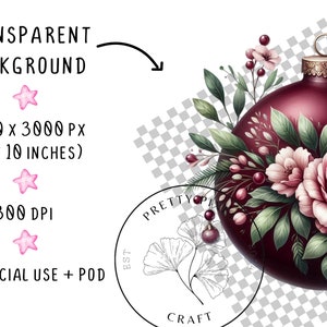 Christmas Baubles Clipart Set: Festive Holiday Ornaments (PNG) - Etsy