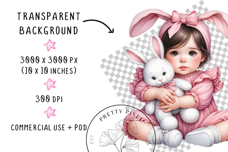 Pink Baby Decor Clipart Set - Cute Baby Items and Toys PNG, Pink ...