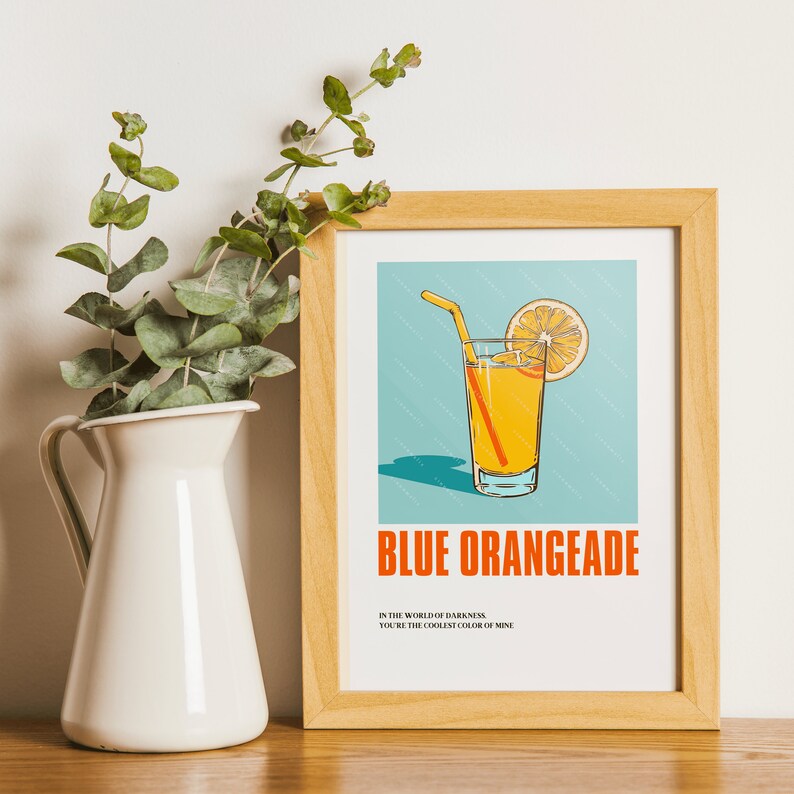 TXT "blue Orangeade" Digital Wall Print - Aesthetic Kpop Decor - Etsy