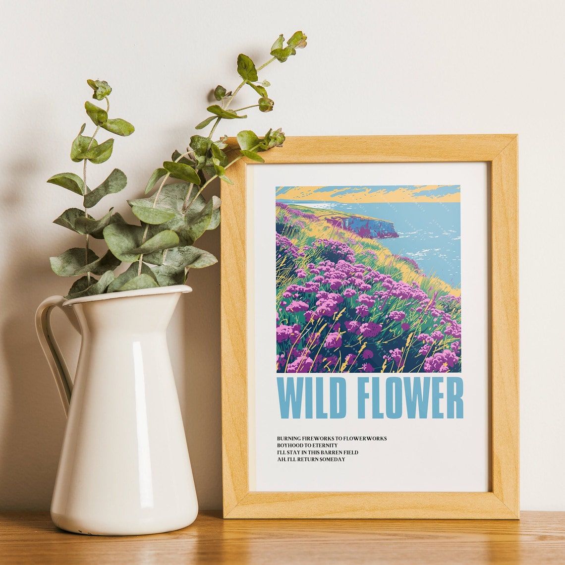 RM Namjoon Bts "wild Flower" Digital Wall Print - Aesthetic Kpop Decor ...