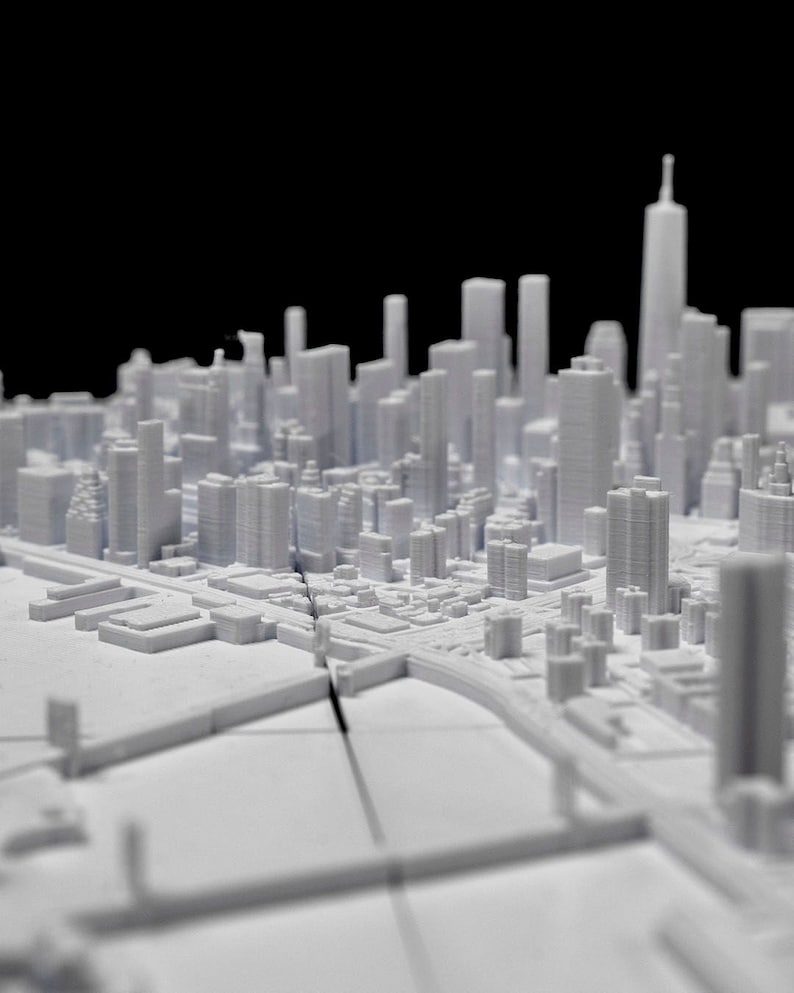 Manhattan 3D City Frame - Etsy