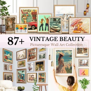 Entire Shop Bundle, 30,000+ Wall Art, Eclectic Wall Art, Trendy Retro ...