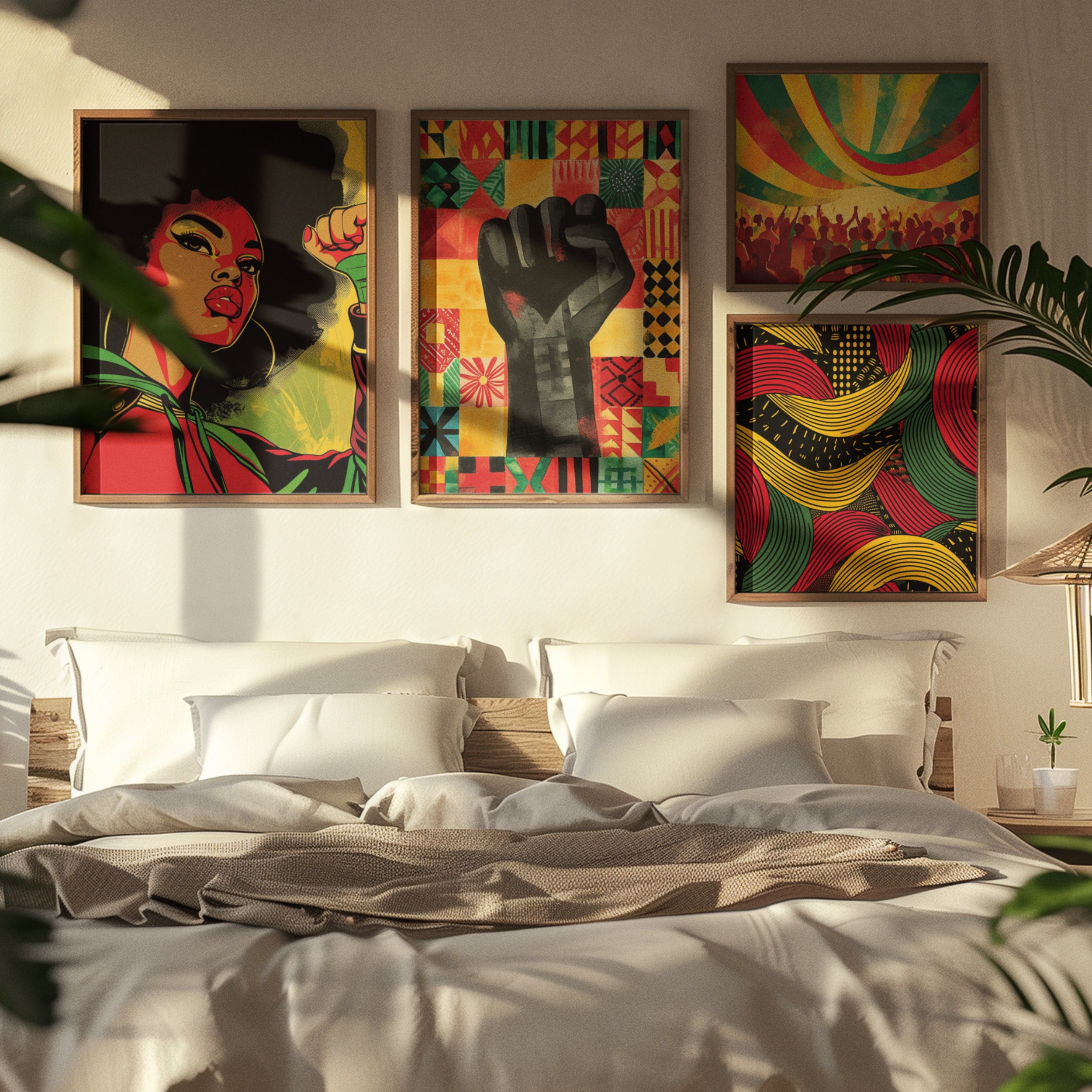 7 Juneteenth Wall Art, Black Women Wall Art, Wall Decor, Printable Wall ...