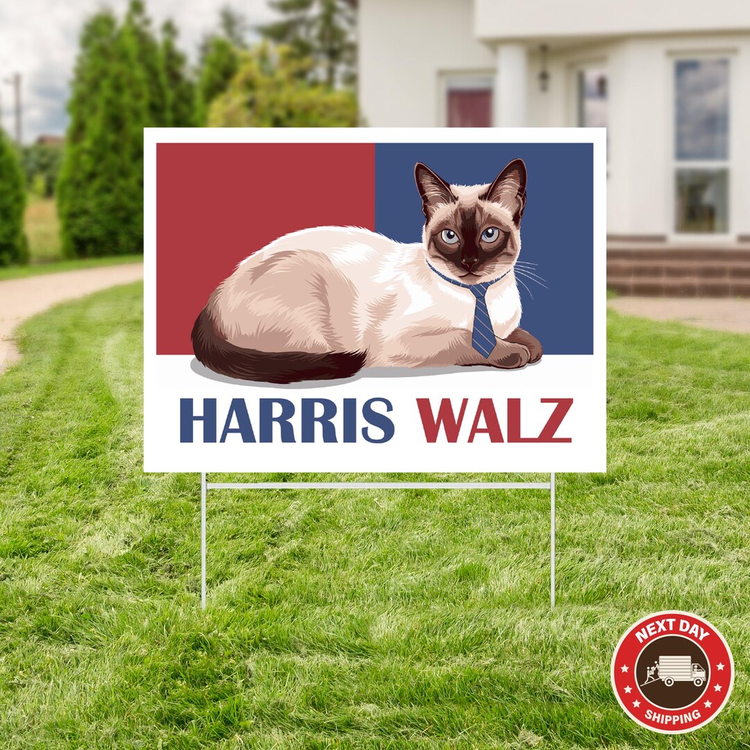 Harris Walz Yard Sign, Kamala Yard Sign, Political Sign, Patriotic Yard ...