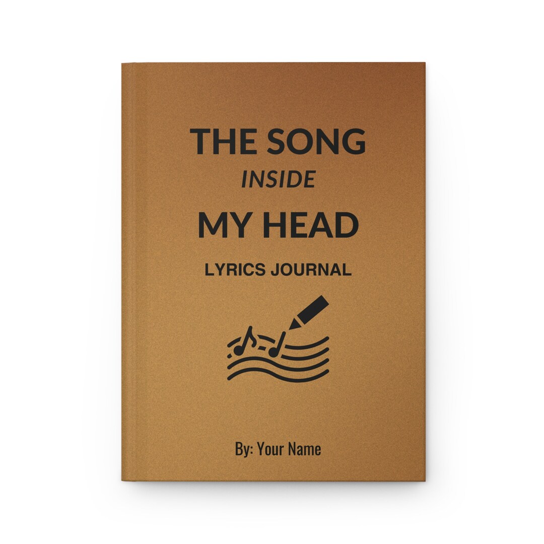 Personalized Lyric Journal, Custom Songwriters Notebook, Music Note ...