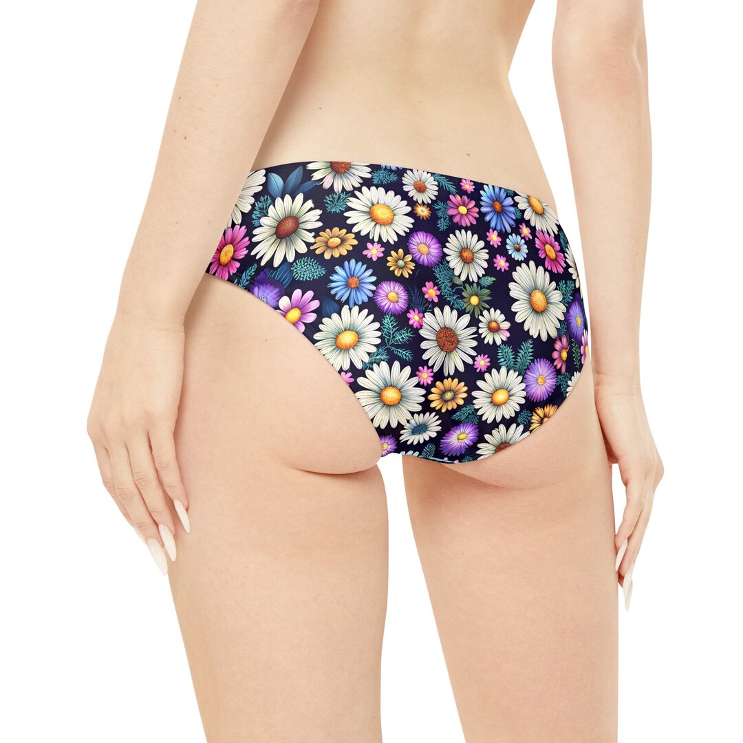 Floral Patterned Strappy Bikini Set - Etsy