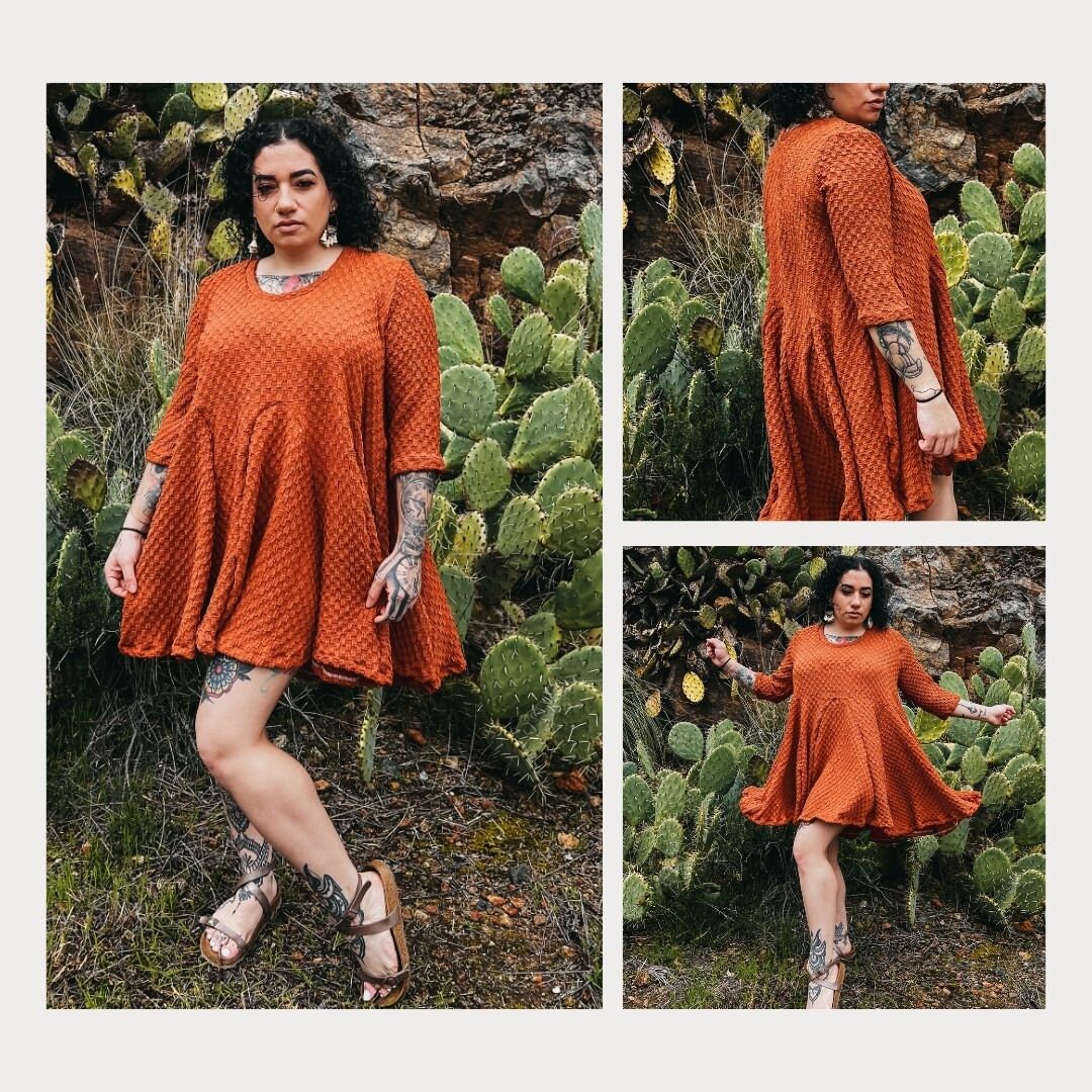 Adult Twirl Dress Sewing Pattern | Godet Panel, Plus Size (PDF Pattern ...
