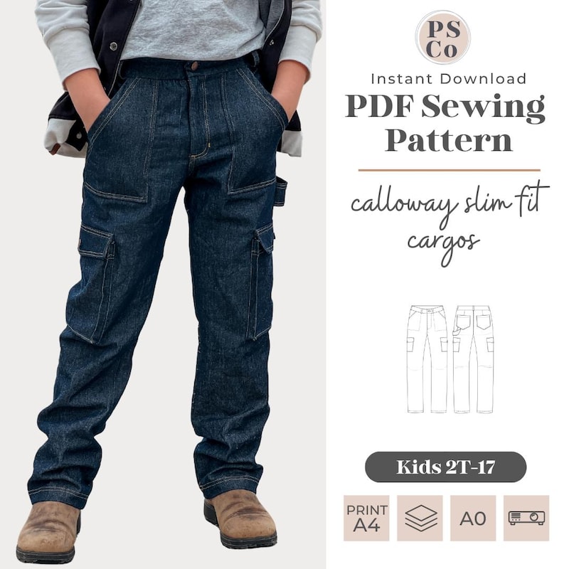 Cargo Pants Pattern - Etsy