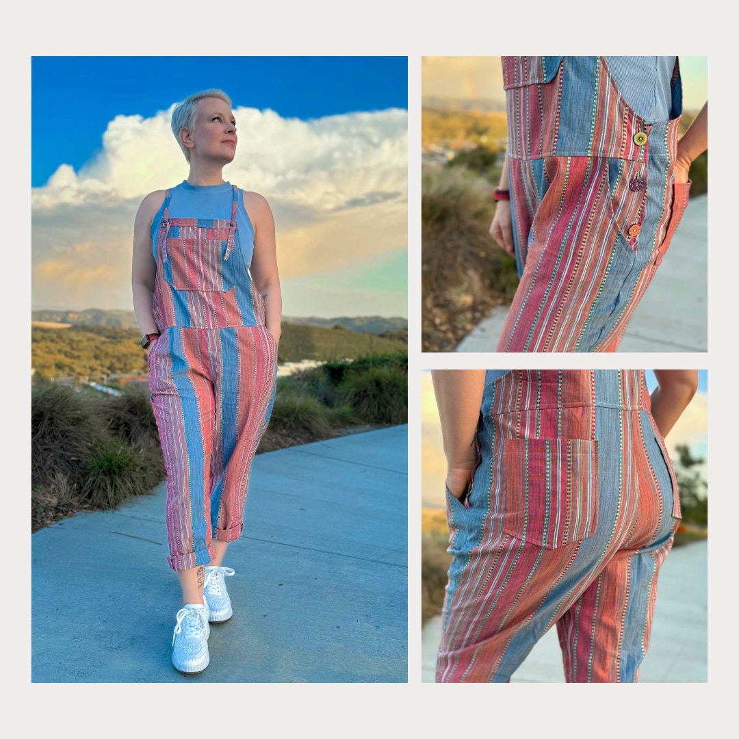 Adult Olsen Overalls PDF Sewing Pattern Overall Shortall Woven Sewing ...