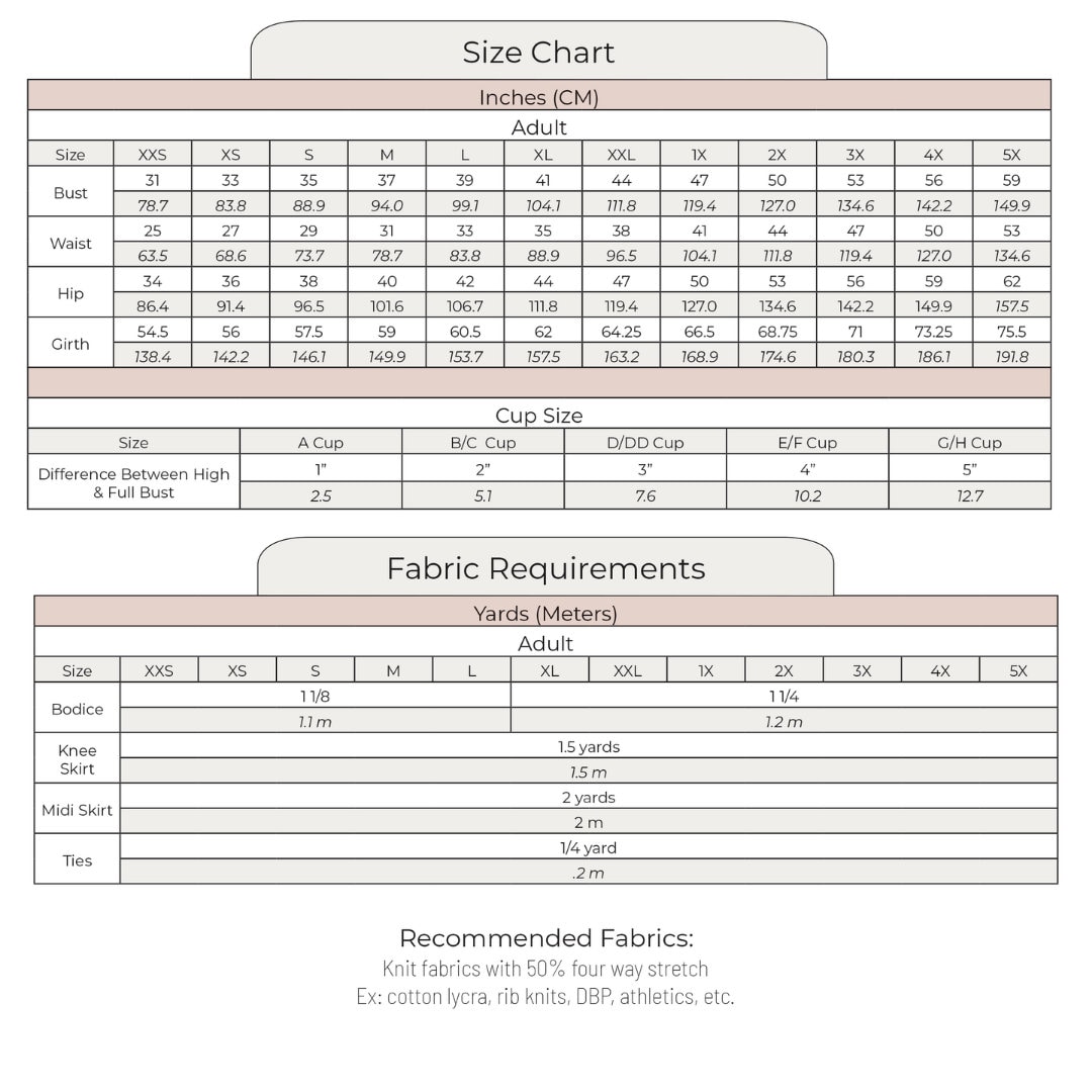 Adult Dovie Longline Crop & Dress PDF Sewing Pattern Crop Top A-line ...