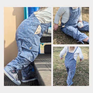 Kids Olsen Overalls Sewing Pattern | Shortall, Tween Sizes 2T-17 (PDF ...