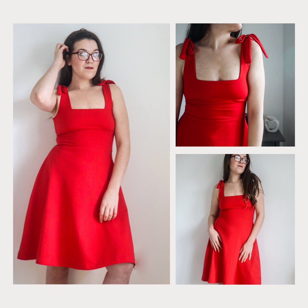 Adult Dovie Longline Crop & Dress | PDF Sewing Pattern | Crop Top | A ...