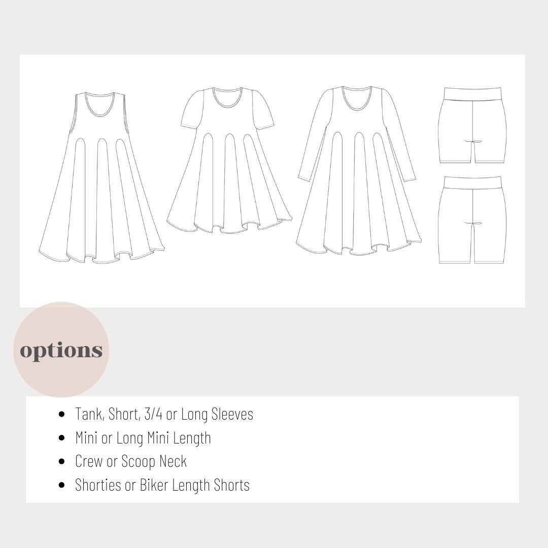 Adult Twirl Dress Sewing Pattern | Godet Panel, Plus Size (PDF Pattern ...