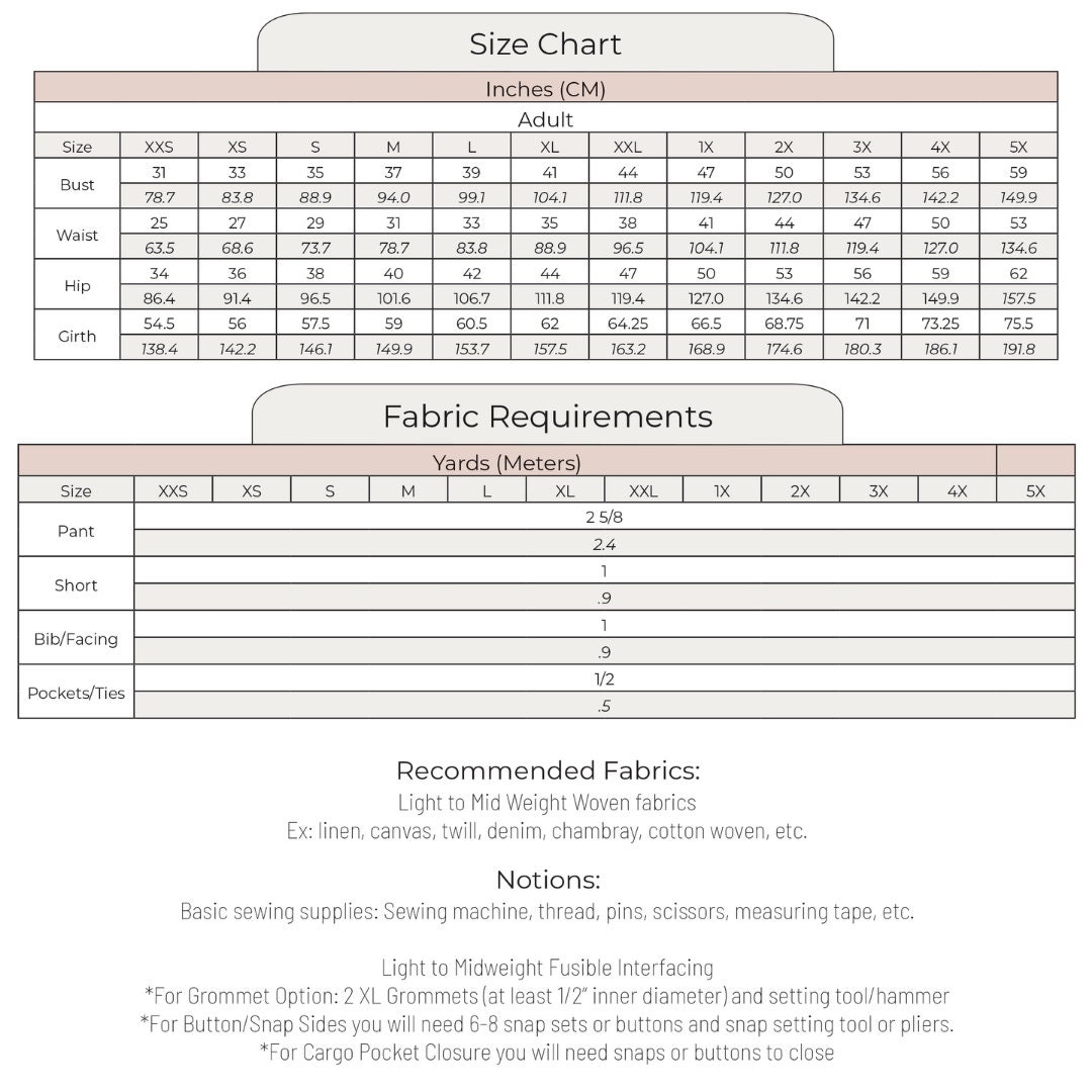 Adult Olsen Overalls PDF Sewing Pattern Overall Shortall Woven Sewing ...